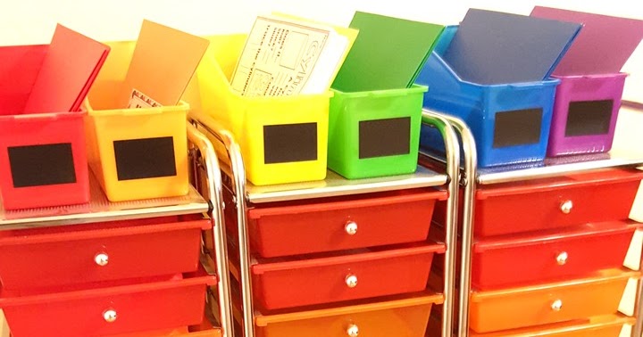 Miss Giraffe's Class: Rainbow Drawers Cart