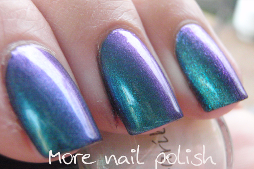 Rona Caribbean Blue pigment custom polish ~ More Nail Polish
