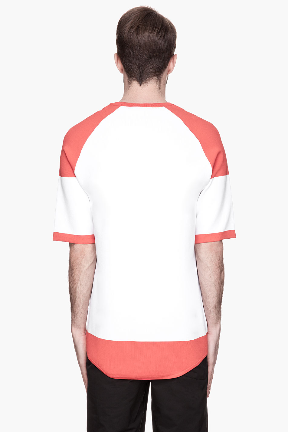 Men's Fashion & Style Aficionado: Alexander Wang White and red Raglan ...
