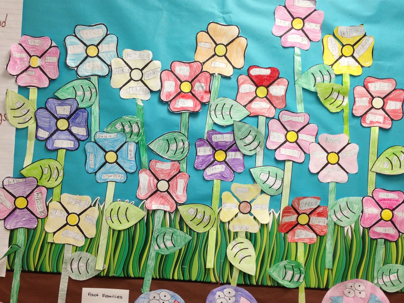 Bishop's Blackboard: An Elementary Education Blog: Fact Family Flowers