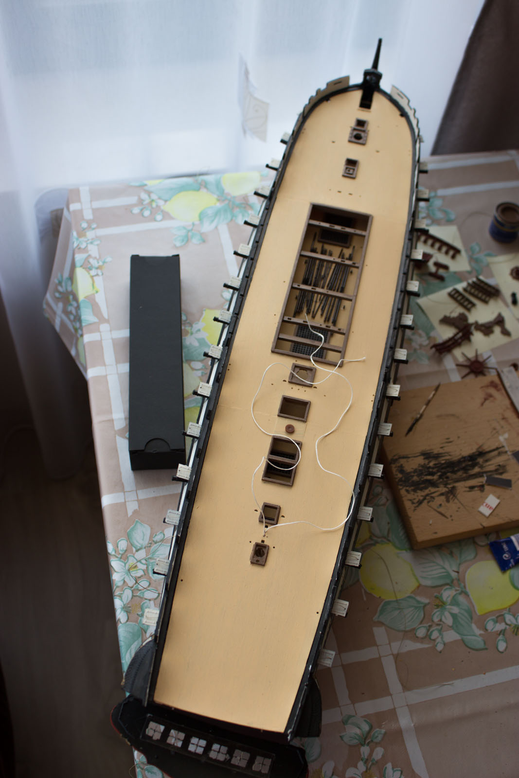 Sailing Ship Models: USS Constitution - Assembling the Spar Deck