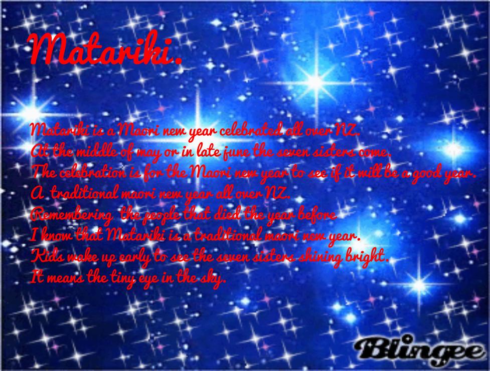 Perenara @ Tamaki Primary School: WALT: write an Acrostic poem.Matariki ...