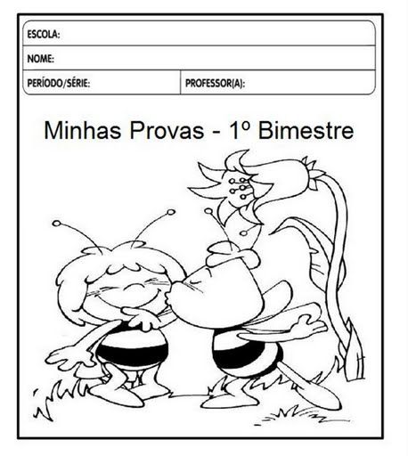 Capas de prova prontas para imprimir - capas de provas do 1° Bimestre ...