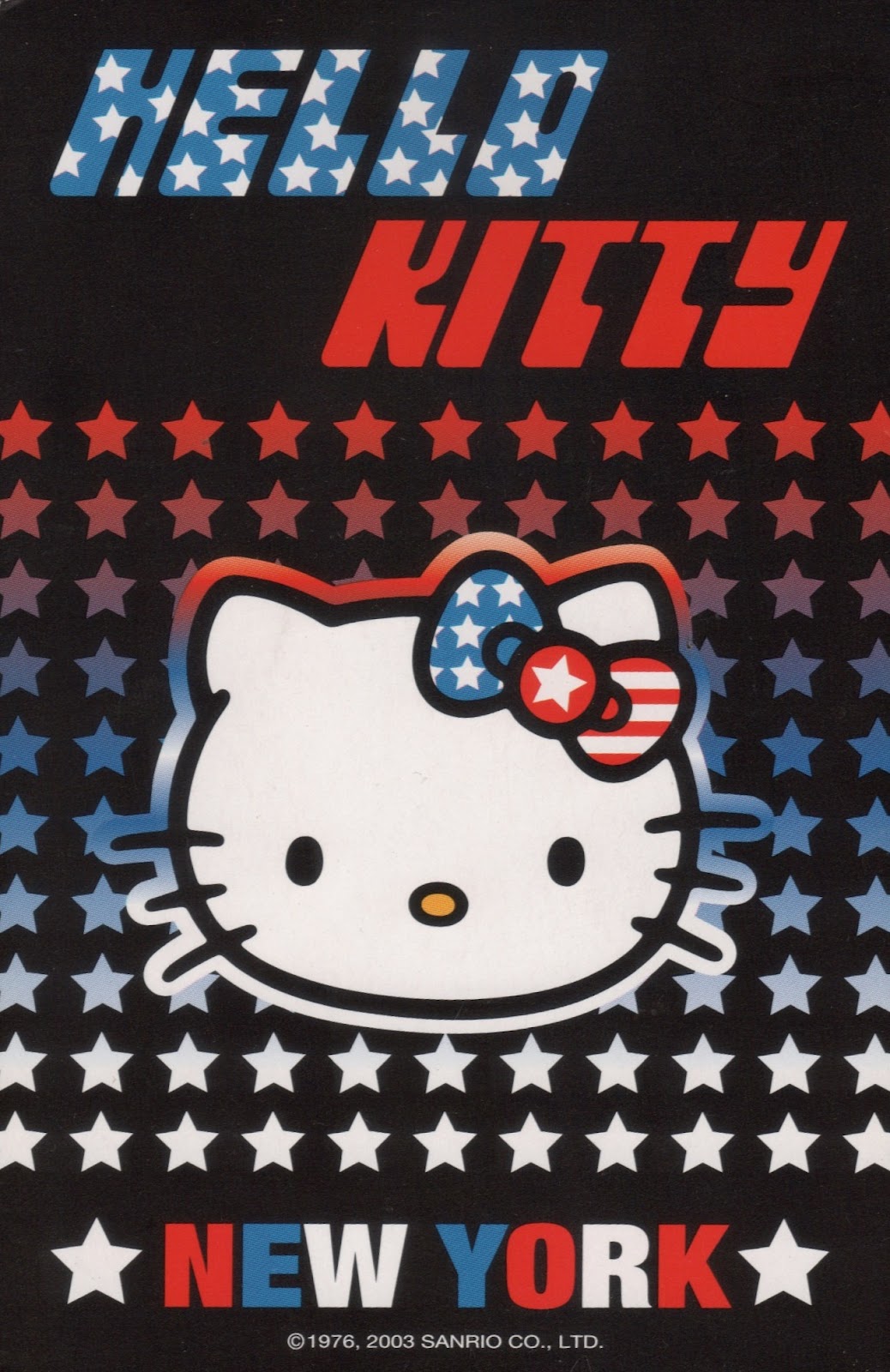 My Awesome Postcard Blog: New York Postcards, Part 4 - Hello Kitty