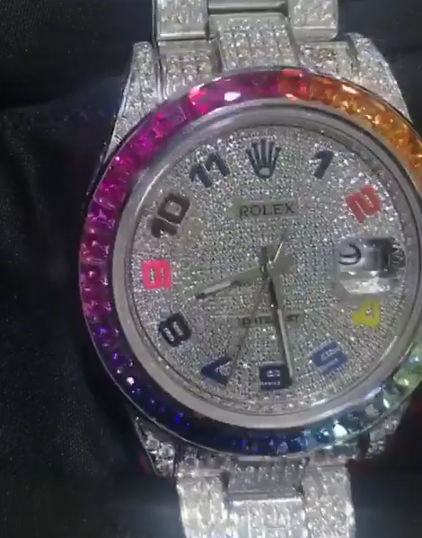 Check out the new rainbow diamond Rolex watch worth $1million