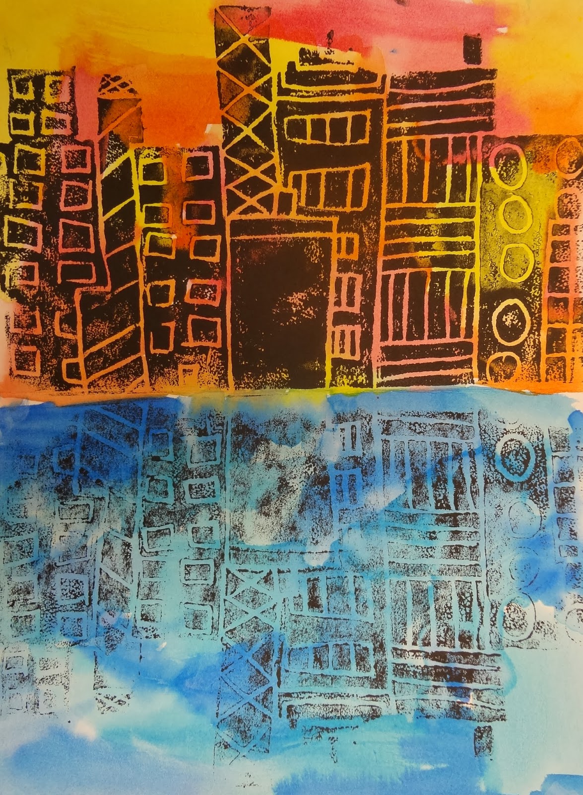 Art with Mrs. Kim : Printmaking with 3rd, 4th and 5th grades