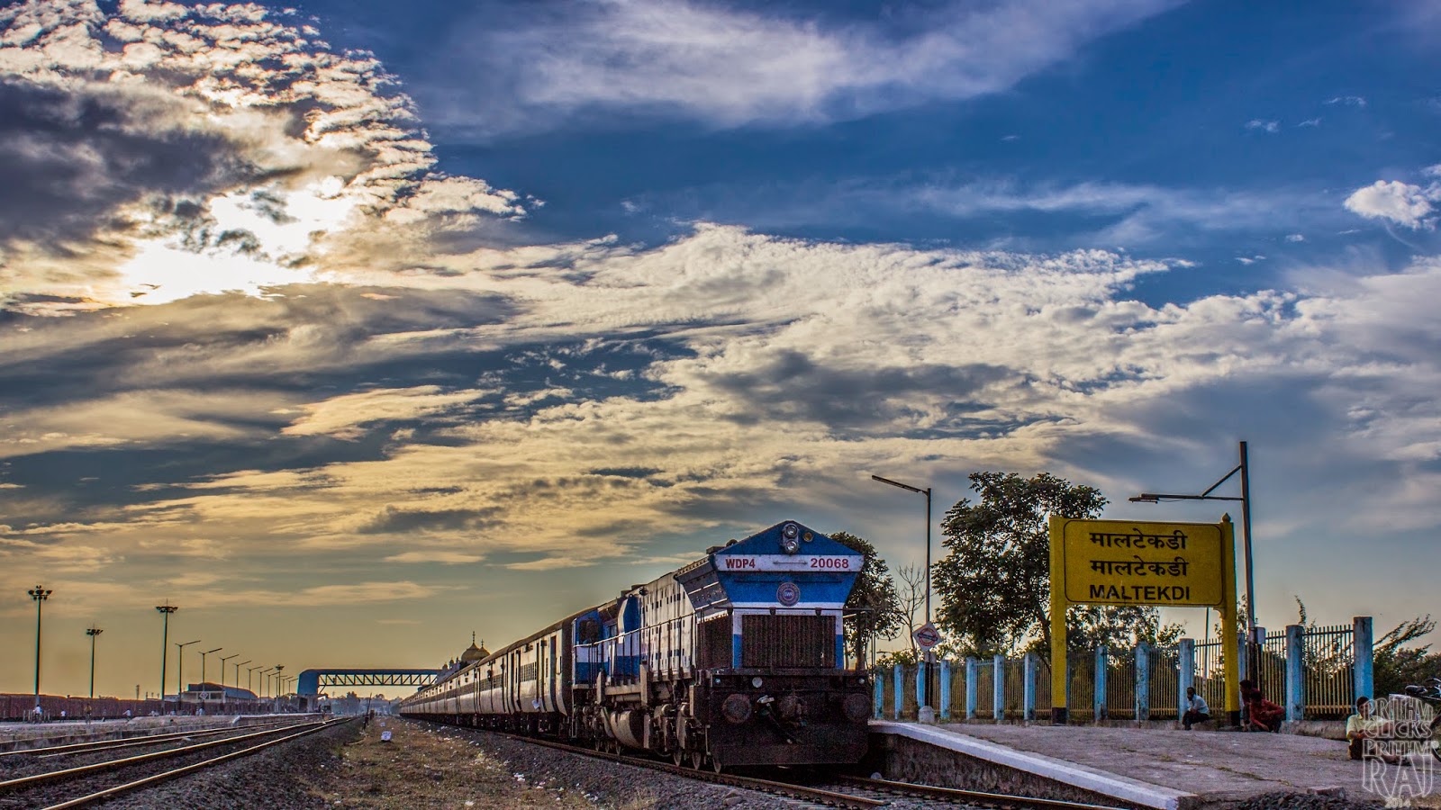 Cruising At Full Throttle: KJM WDP4 #20068 Waits with Nagawali.