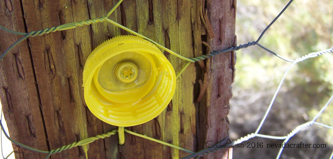 Garden44: DIY electric fence insulators