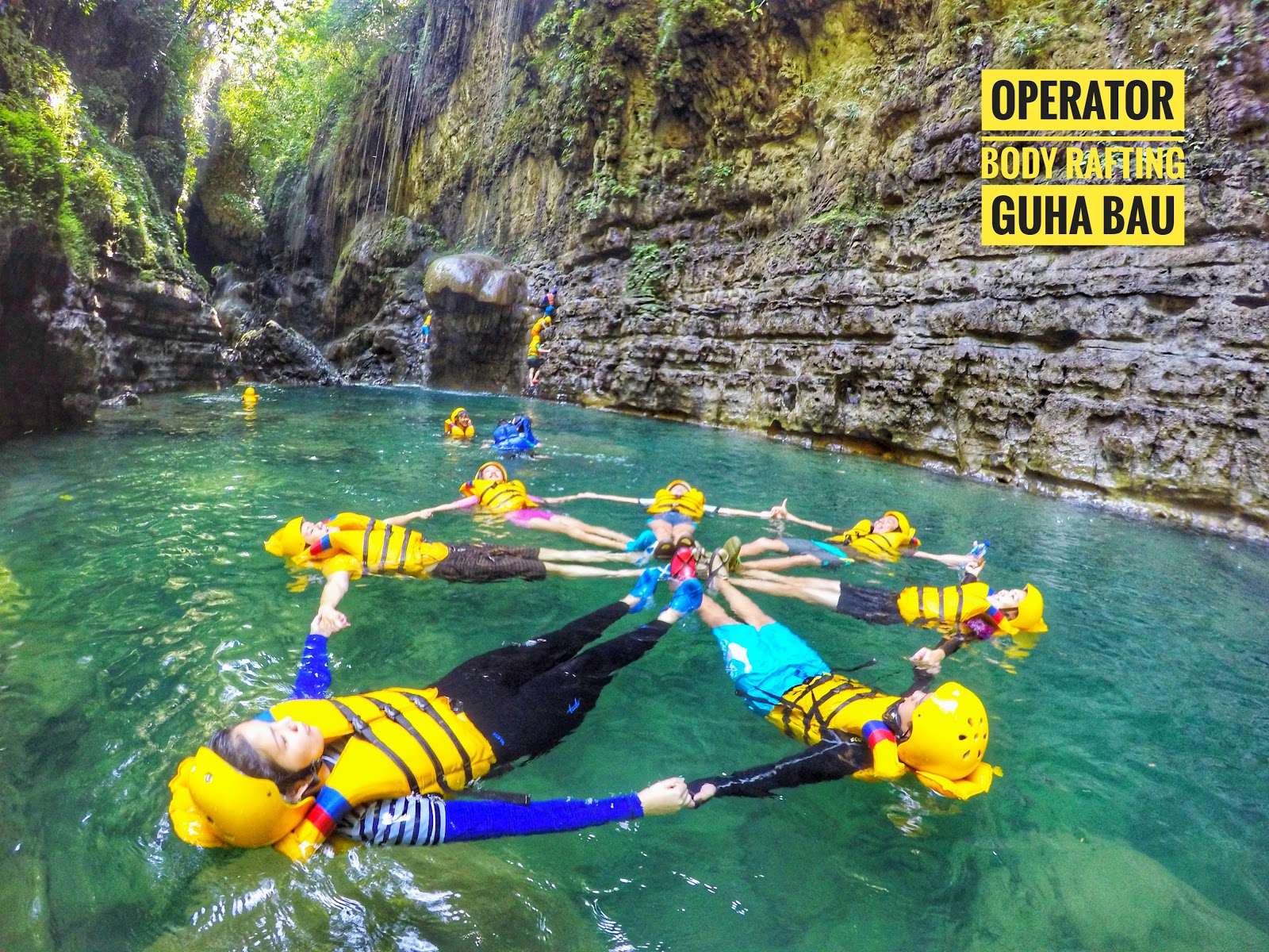 Galeri Foto Body Rafting Green Canyon - Operator Body Rafting Guha Bau