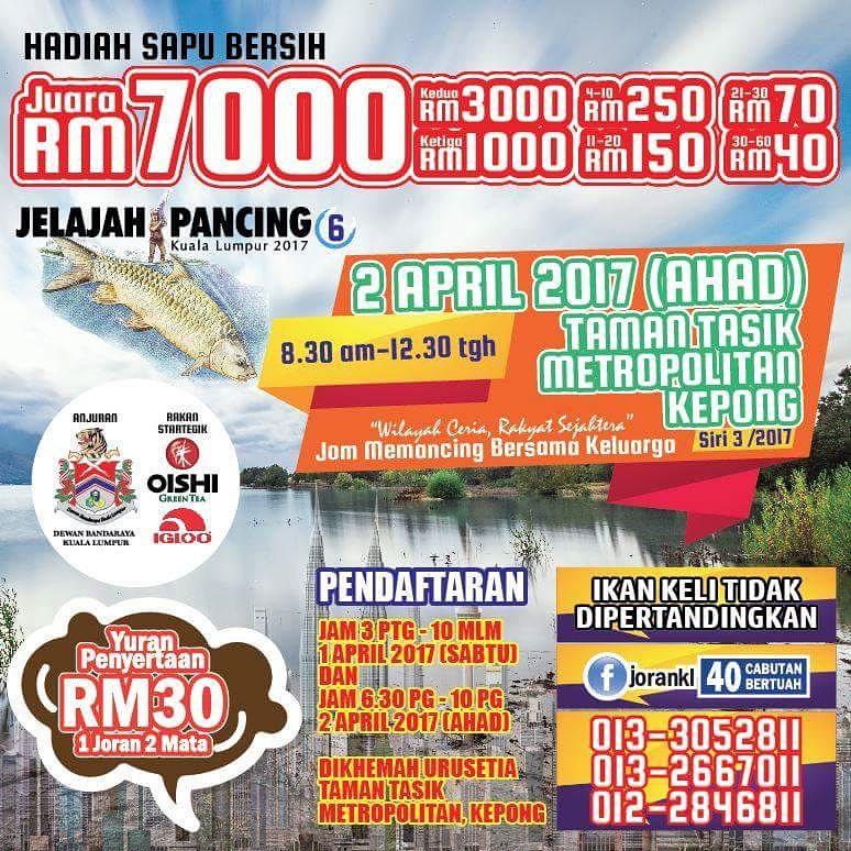 JoranPancing: Kaunter daftar awal menanti kaki pancing di Tasik ...