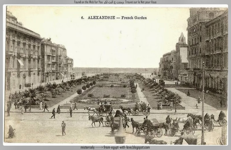 From Egypt With Love: Mansheya Square Alexandria from 1857