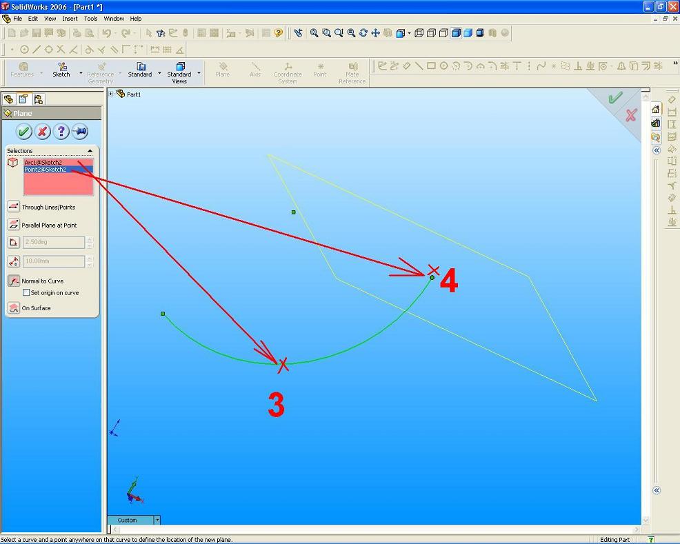 SOLIDWORKS DESIGN TUTORIAL: Create planes SOLIDWORKS