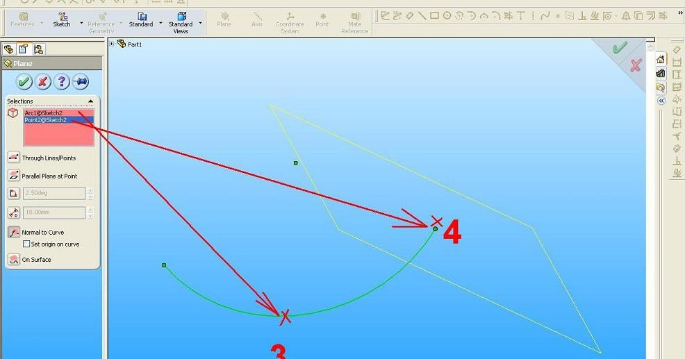 SOLIDWORKS DESIGN TUTORIAL: Create planes SOLIDWORKS