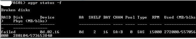 Tech-eye-Tech: How to Find a Failed Disk on a Netapp filer