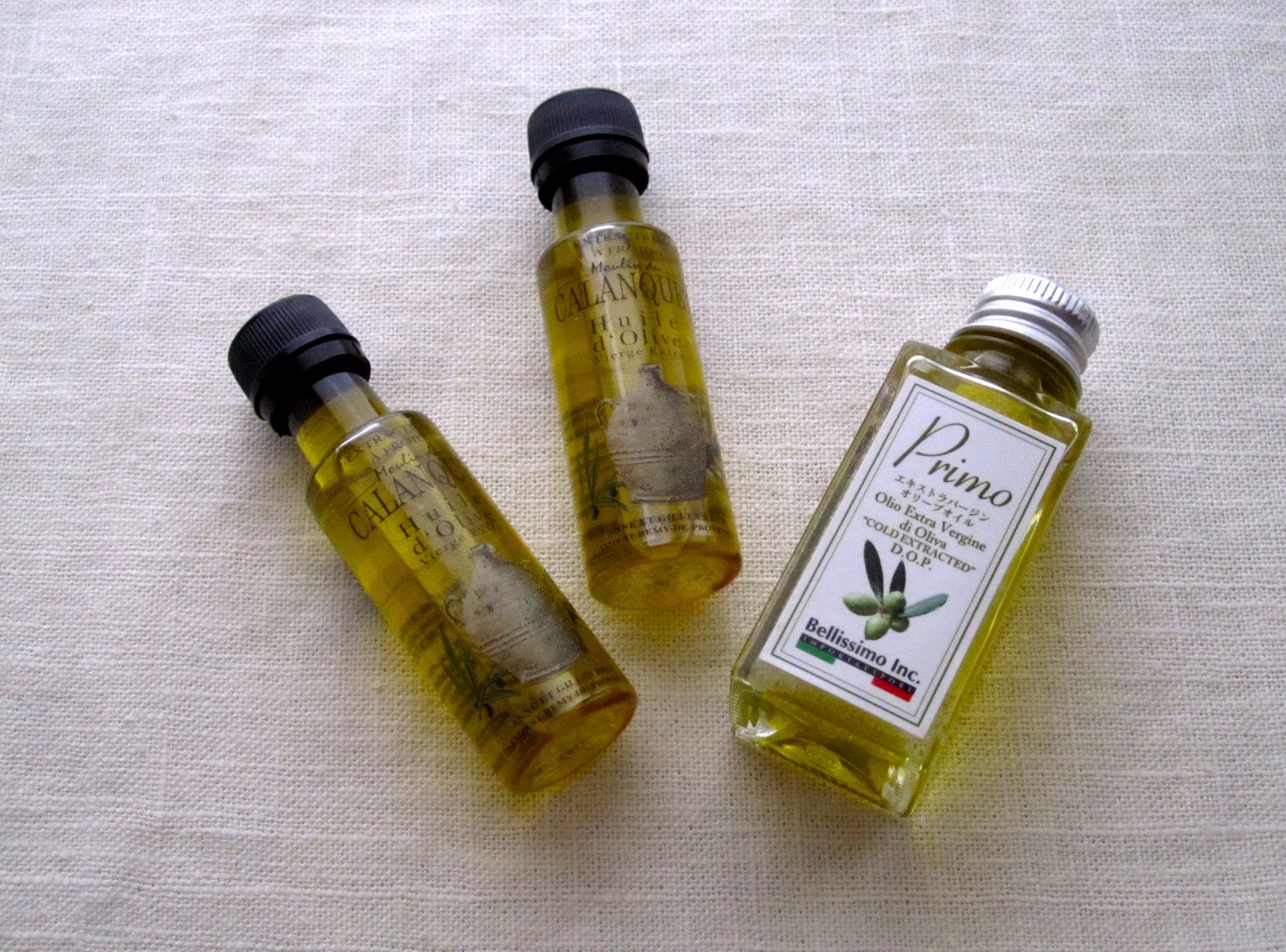 Cuisine de tous les jours: オリーブオイルのミニボトル