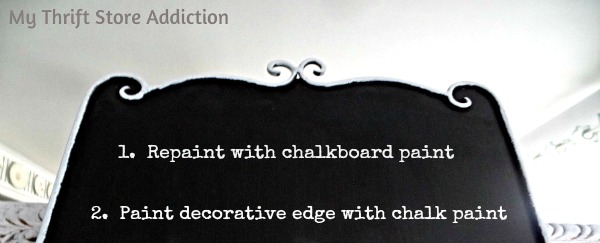 Valentine Chalkboard Upcycle | My Thrift Store Addiction