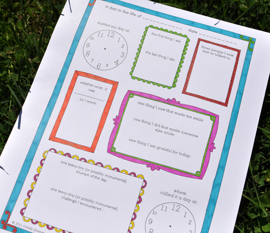 Adventures in Guided Journaling: A twist on the mid-August journal page