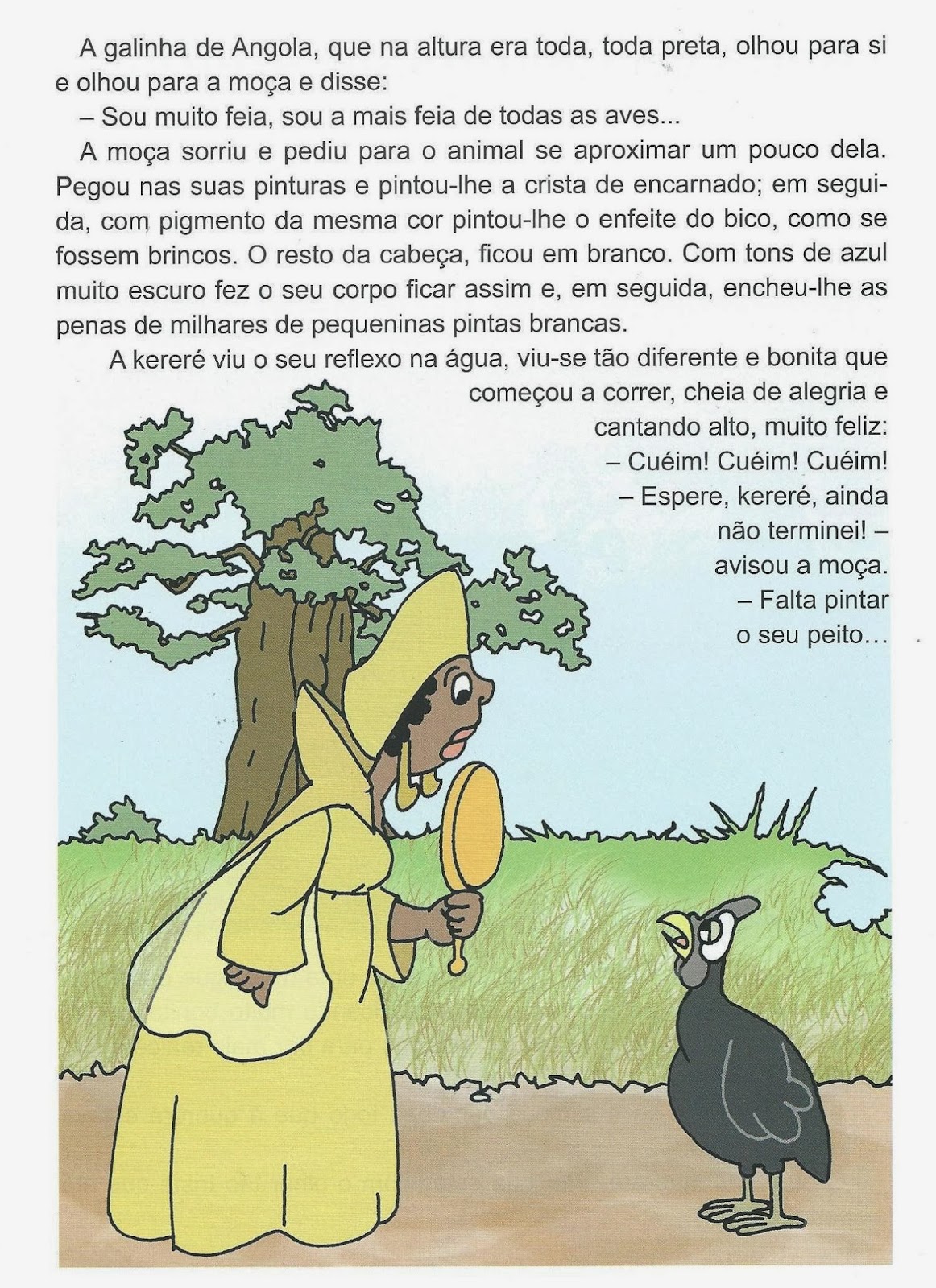 Galinha Da Angola História - RETOEDU