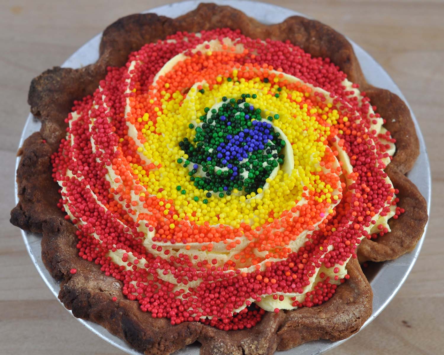 Beki Cook's Cake Blog: Easy Rainbow Pudding Pie for St. Patrick's Day