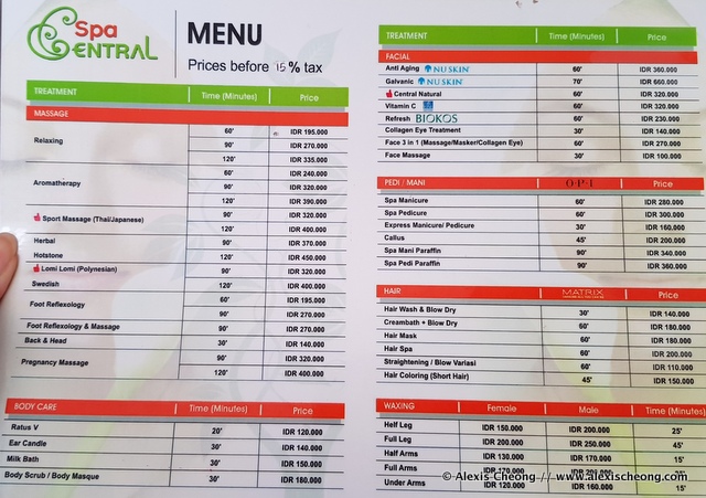 Weekend getaway: Spa Central Batam Review 2018 at Batam, Indonesia ...