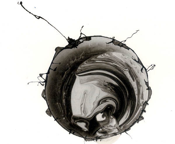 InsArDe: Awesome Ink Bubble Drawing by Roland Flexner
