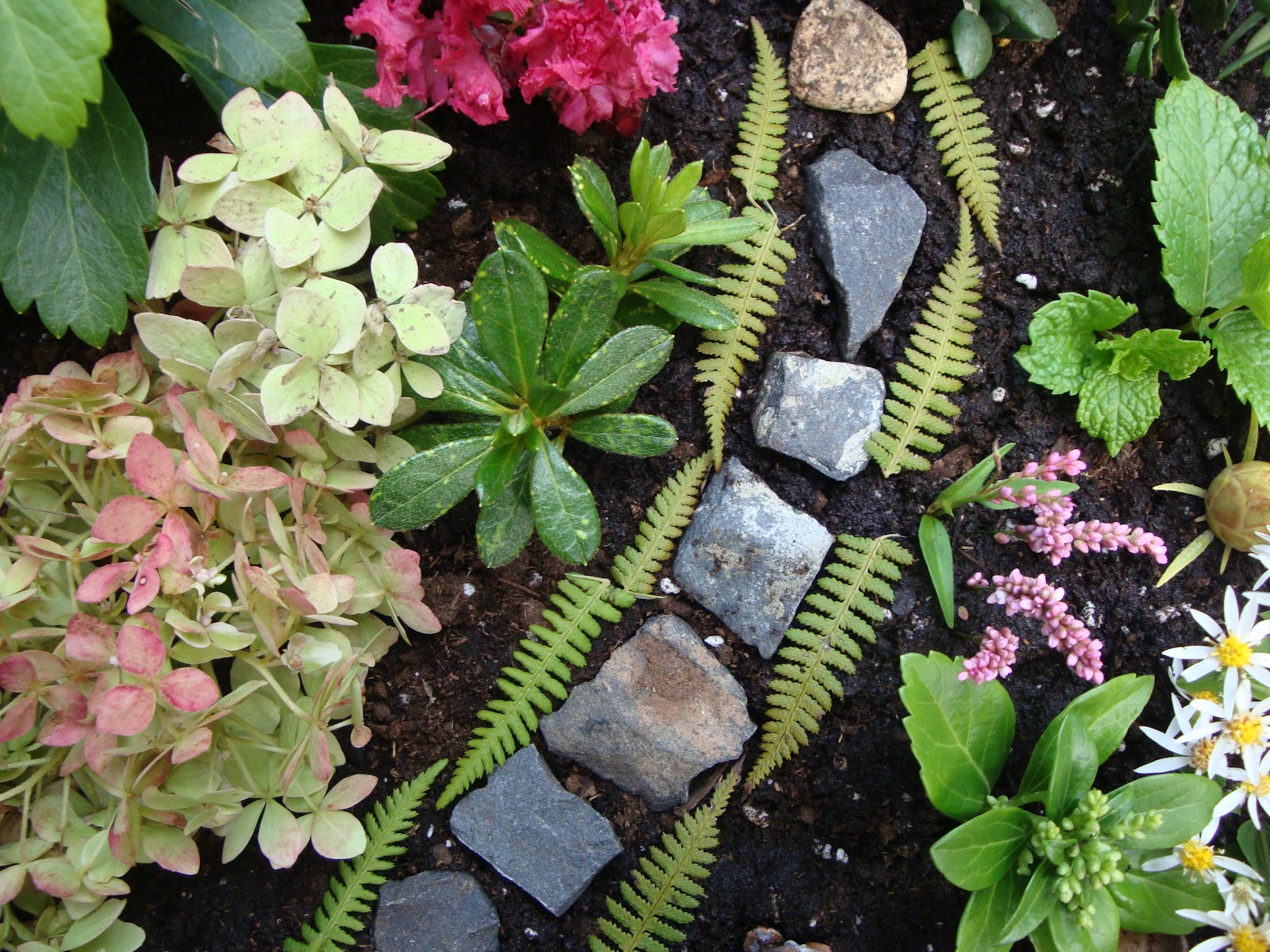 TEXTILE TROLLEY: Making a miniature garden