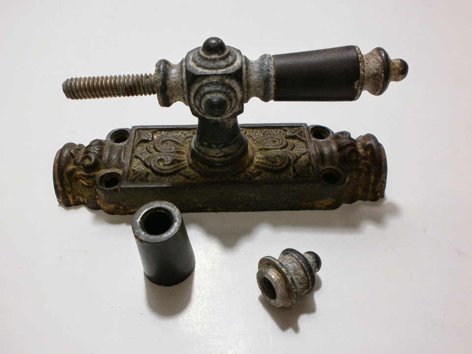 Antikpisan: Spanyolet Motif Art Nouveau Dengan Handel Ebonit Hitam 03 ...