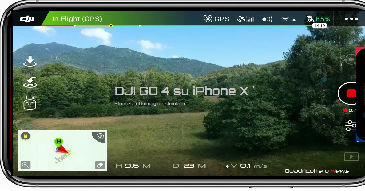 L'app per drone DJI GO 4 dichiarata compatibile con il nuovo iPhone X ...