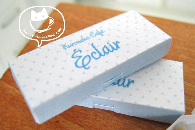 Asuka Sakumo Blog: St. Honore, Eclairs, and their simple boxes