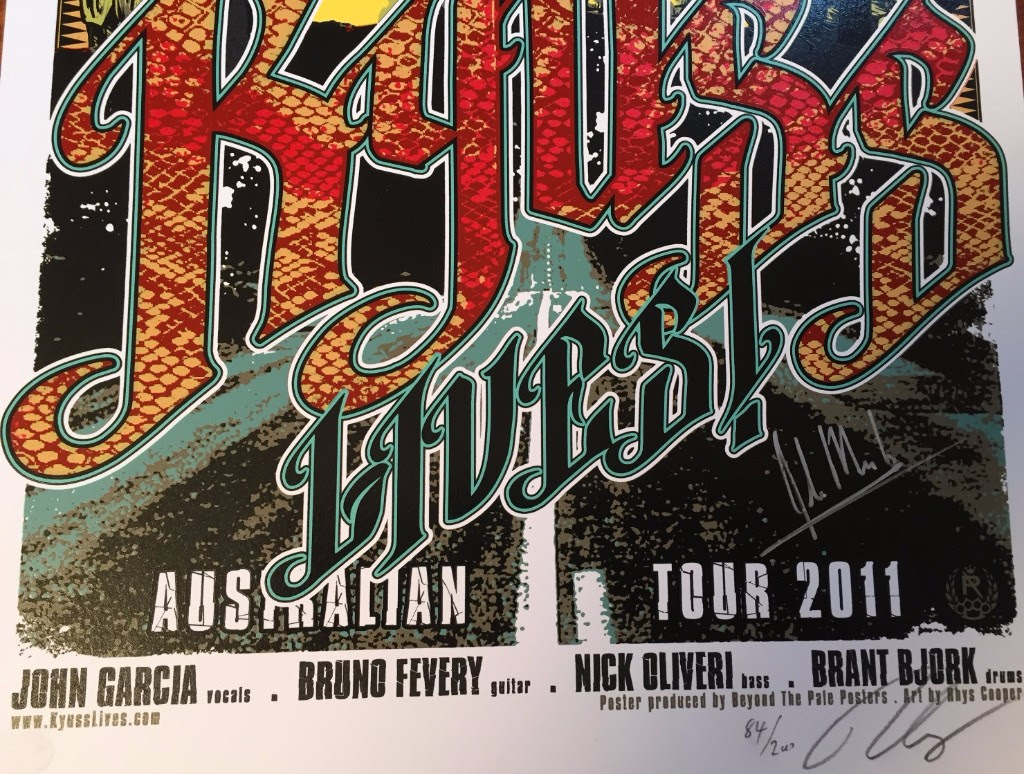 INSIDE THE ROCK POSTER FRAME BLOG: John Garcia of Kyuss & Unida Signed ...