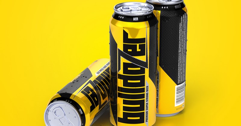 Bulldozer Super Strong Beer on Packaging of the World - Creative ...