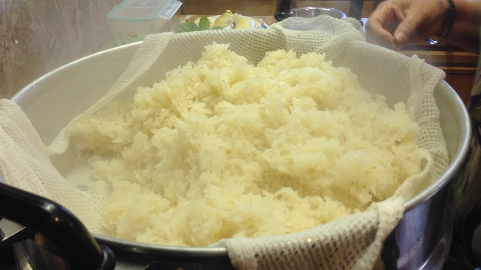 Cambodian Bai Mon (Cambodian Steamed Chicken and Rice)