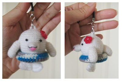 Welcome to TdcCrafts !: Crochet dolphin wt blue mix swim ring