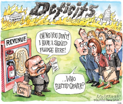 Hackwhackers: It's Over Grover Cartoons of the Day