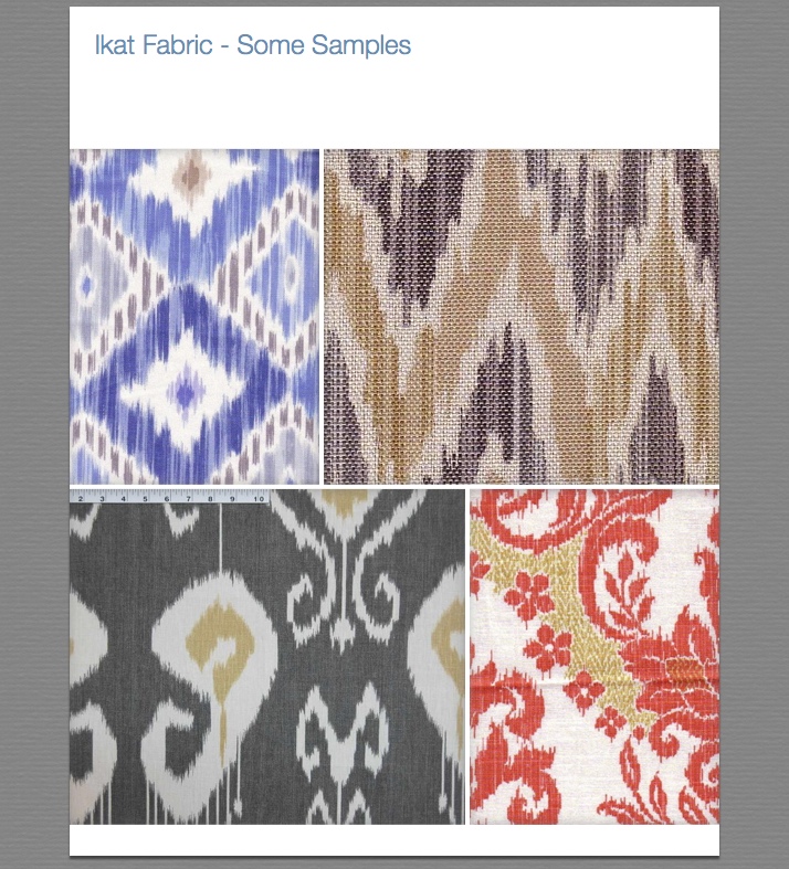Wydeven Designs: Fabric Trends - Ikat