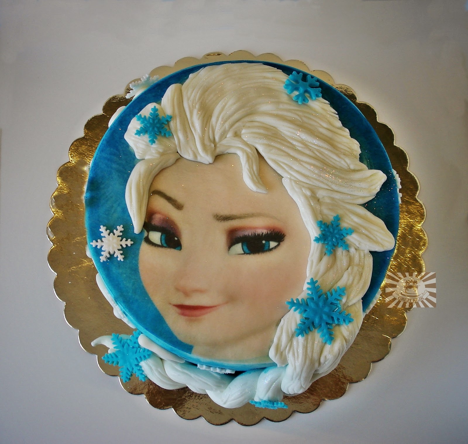 Grejt Kejk -Studio Tortów Niezwykłych Żyrardów: Tort z Elsą z bajki Frozen.