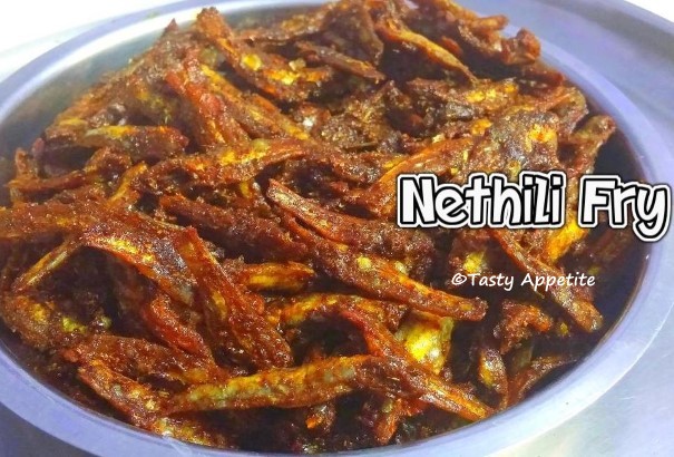 Nethili Fry / Spicy Anchovy Fry - Easy Video Recipe