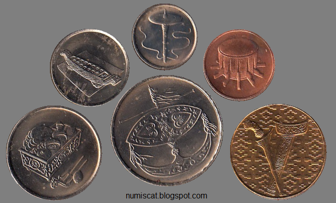 NumisCat: MYCC1990a: Syiling Malaysia 1990 (6 Syiling)