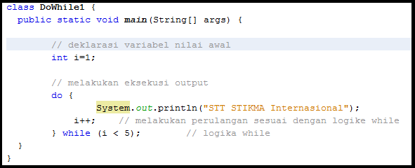 Materi Java Pemula : Do While ~ Materi Java Pemula