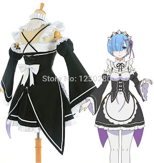 Re:ZERO -Starting Life in Another World- Rem/Ram Black And White Maid ...