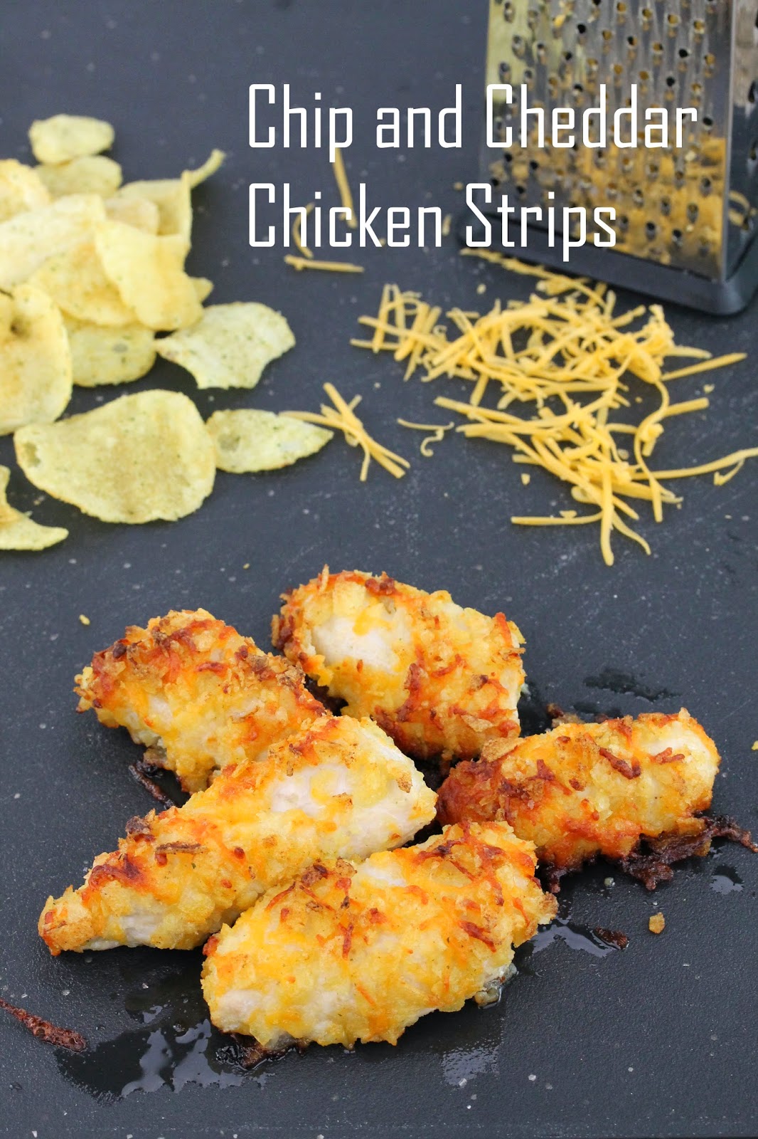 Chip and Cheddar Chicken Strips - Cafe Delites