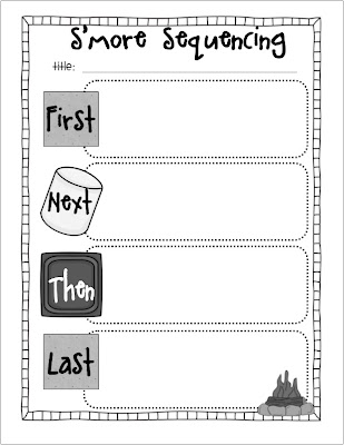 The Creative Chalkboard: S'more Sequencing Freebie