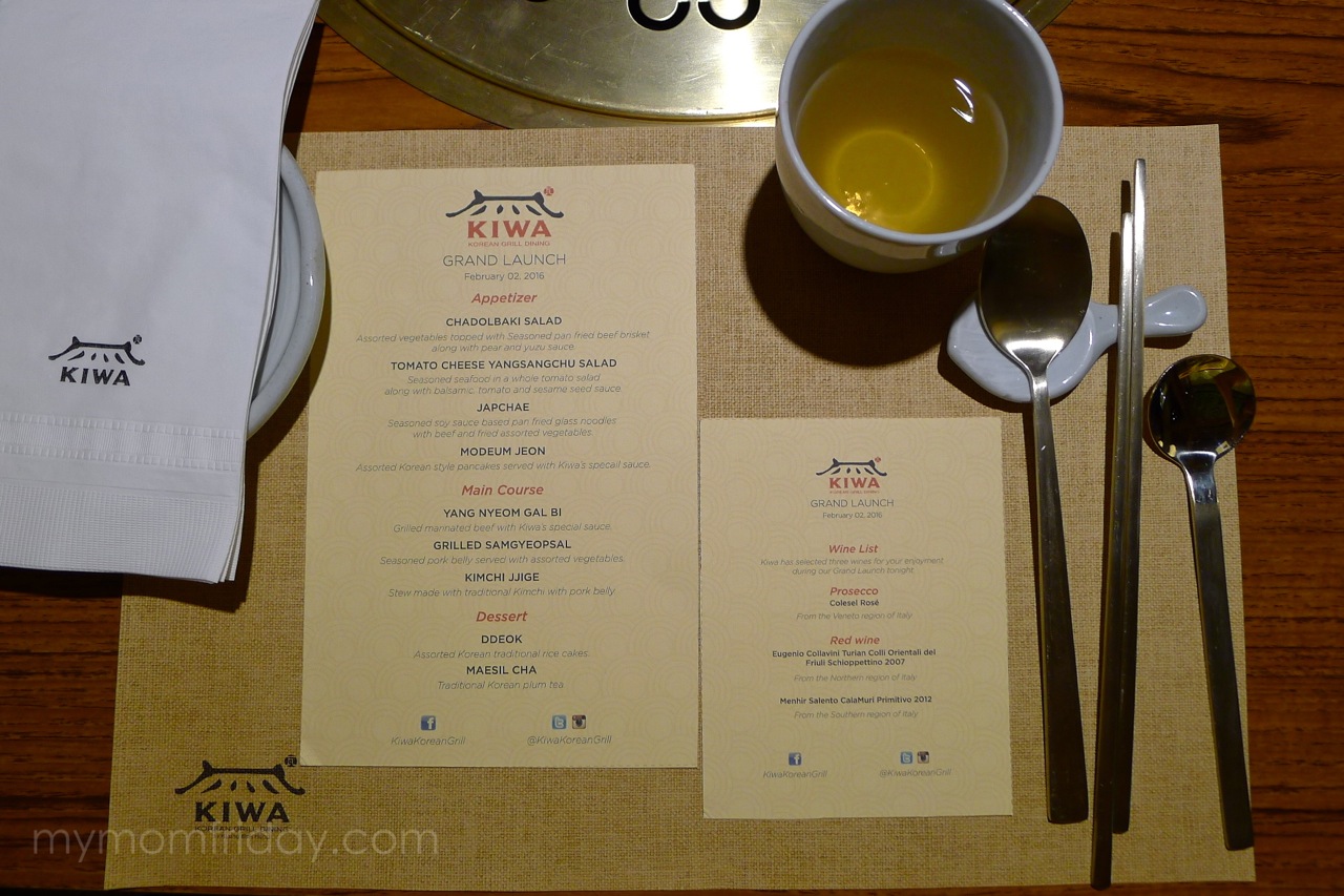 My Mom-Friday: Kiwa Korean Grill Fine Dining Restaurant in Solaire