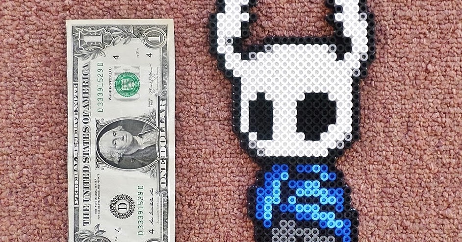 Long Black Fingers : Hollow Knight Perler Bead