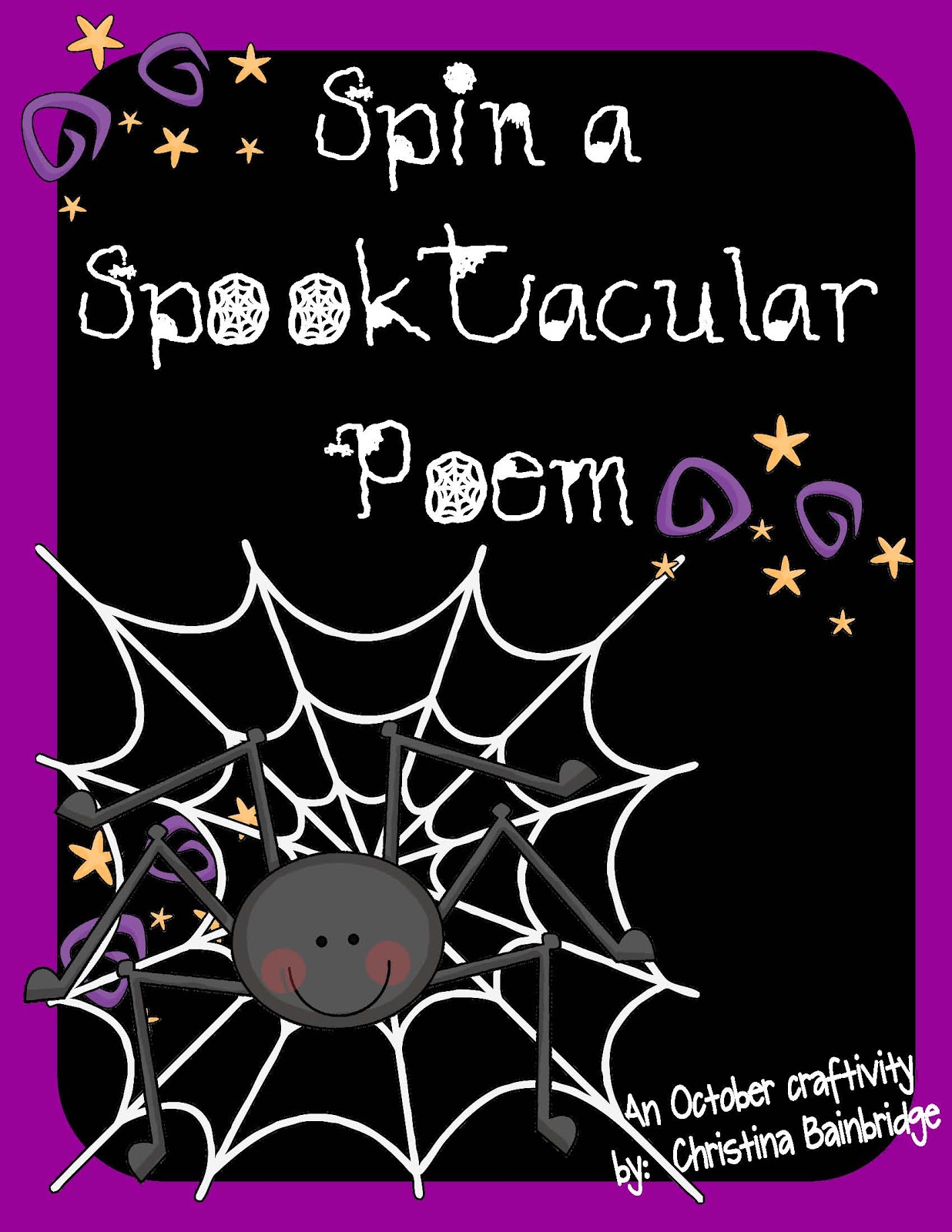 Me and My Gang: Spider Poetry... Halloween Time!