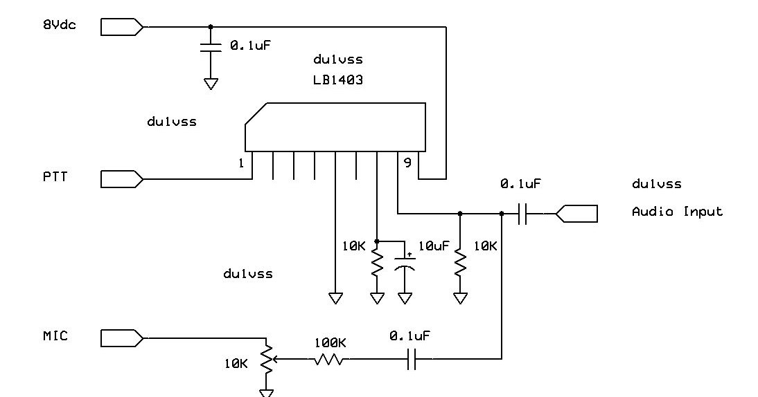 du1vss (D.I.Y.): Voice Activated Repeater Controller Using LB1403N