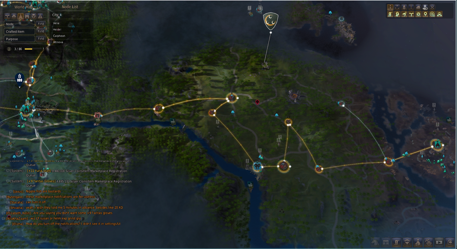 Black Desert Online Tips: Nodes Needed - Heidel to Altinova