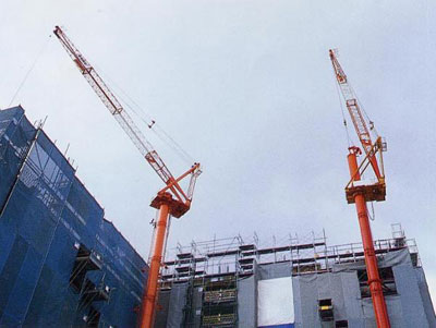 Tokyo in N Scale: The climbing tower crane