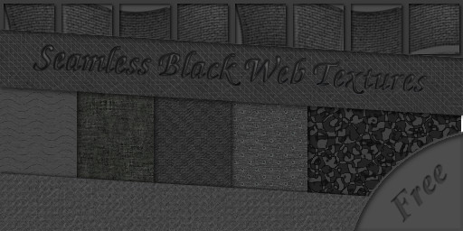 Seamless Black Web Textures Pack | Free Website Backgrounds