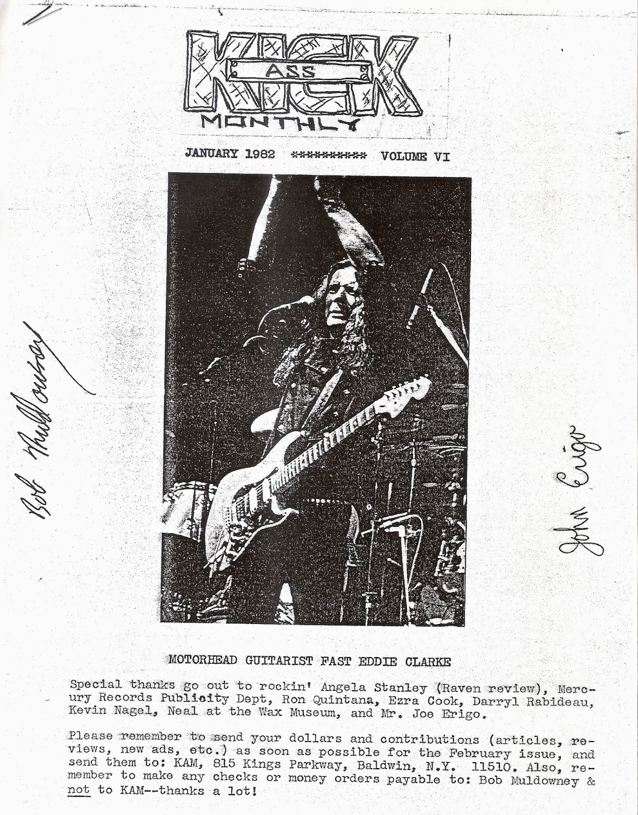 Kick Ass Monthly: KICK ASS MONTHLY - BOB MULDOWNEY